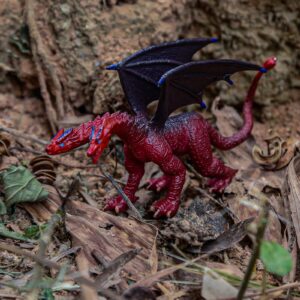 SIENON 5" & 3" Dragon Toy Figures - 10 Pack Assorted Mythical Figurines for Cake Toppers & Party Favors