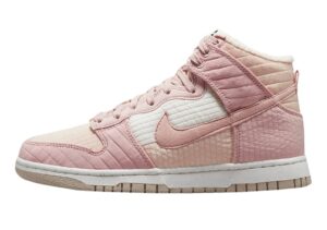 nike women's dunk high lx next nature pearl white/sail-rattan (dn9909 200) - 9.5