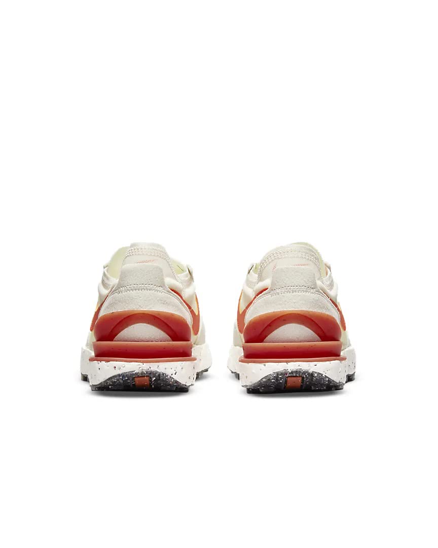 Nike Women's Waffle One Crater Pale Ivory/Orange-Light Bone (DJ9640 101) - 10