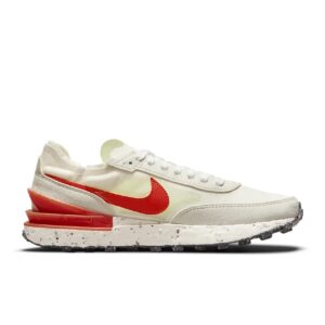 Nike Women's Waffle One Crater Pale Ivory/Orange-Light Bone (DJ9640 101) - 10