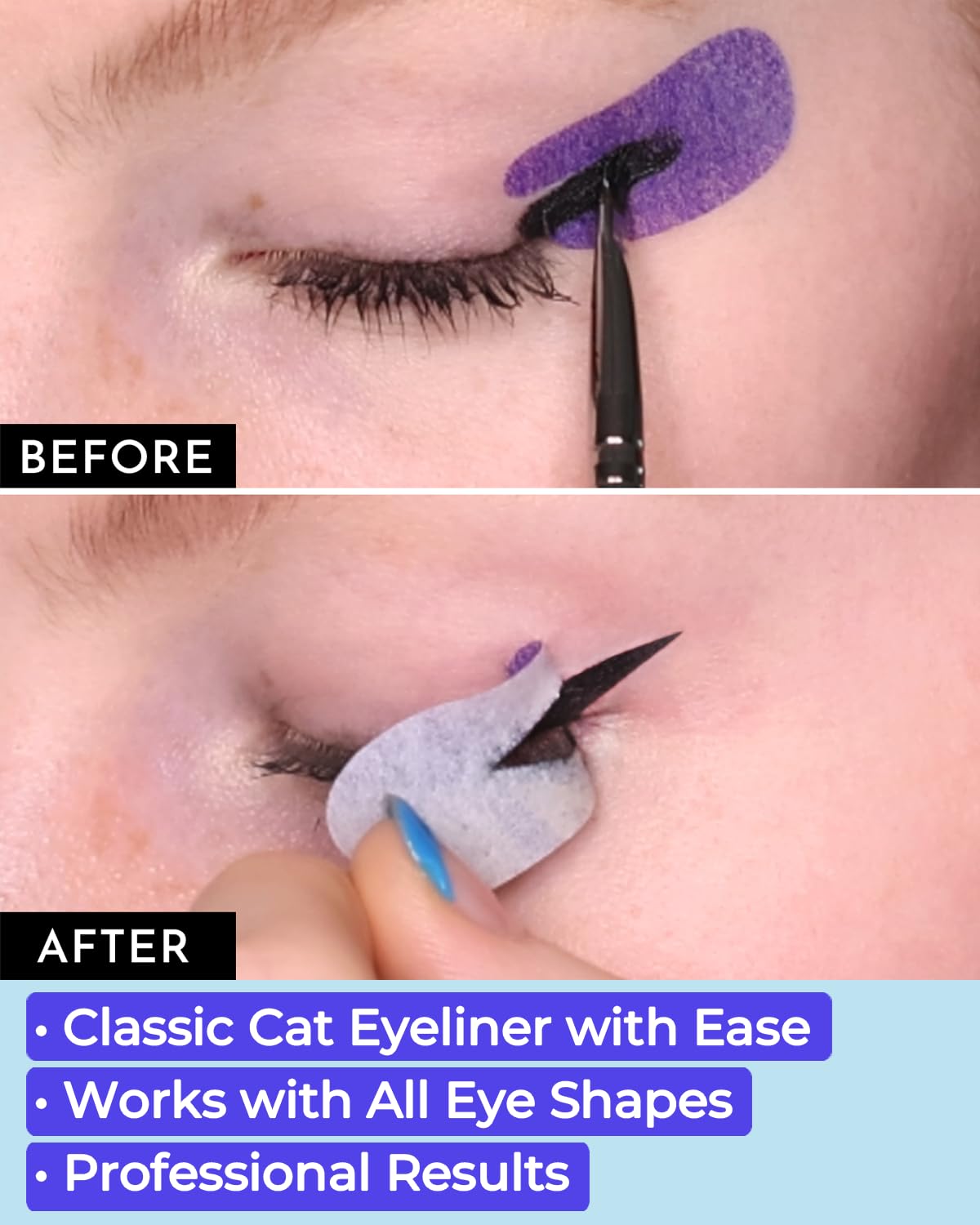 Beth Bender Beauty Pro Go Eyeliner Stencil | Cat Eyeliner Stencil | Made in USA | Cruelty Free & Vegan (Pro Go)