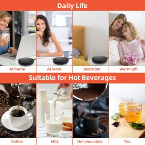 Coffee Mug Warmer, 104℉/131℉/176℉ 3-Temp Settings Temperature 4H Auto Shut Off 36W Warmers Heating Plate Desk Home Use for Coffee, Tea, Milk, Beverage, Cocoa, Candle