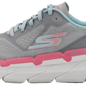 Skechers Women's Max Cushion-17690 Sneaker, Grey/Pink, 9 M