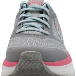 Skechers Women's Max Cushion-17690 Sneaker, Grey/Pink, 9 M