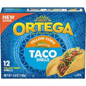 ortega yellow corn taco shells, 4.9 ounce, 12 shells