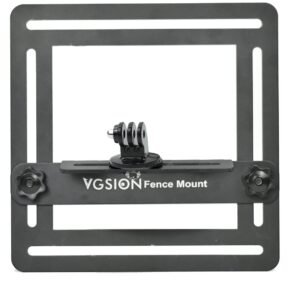 VGSION Action Camera Fence Mount for GoPro Hero 12/11/10/9/8 Compatible with iPhone,BlackBerry, Samsung Galaxy S III Metal Phone Clip Supporting Recording While Charging for Baseball Tennis Game