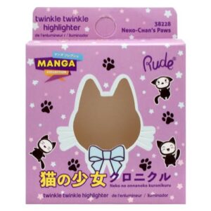 Manga Collection Twinkle Twinkle Highlighter - Neko-Chans Paws by Rude Cosmetics for Women - 0.14 oz Highlighter