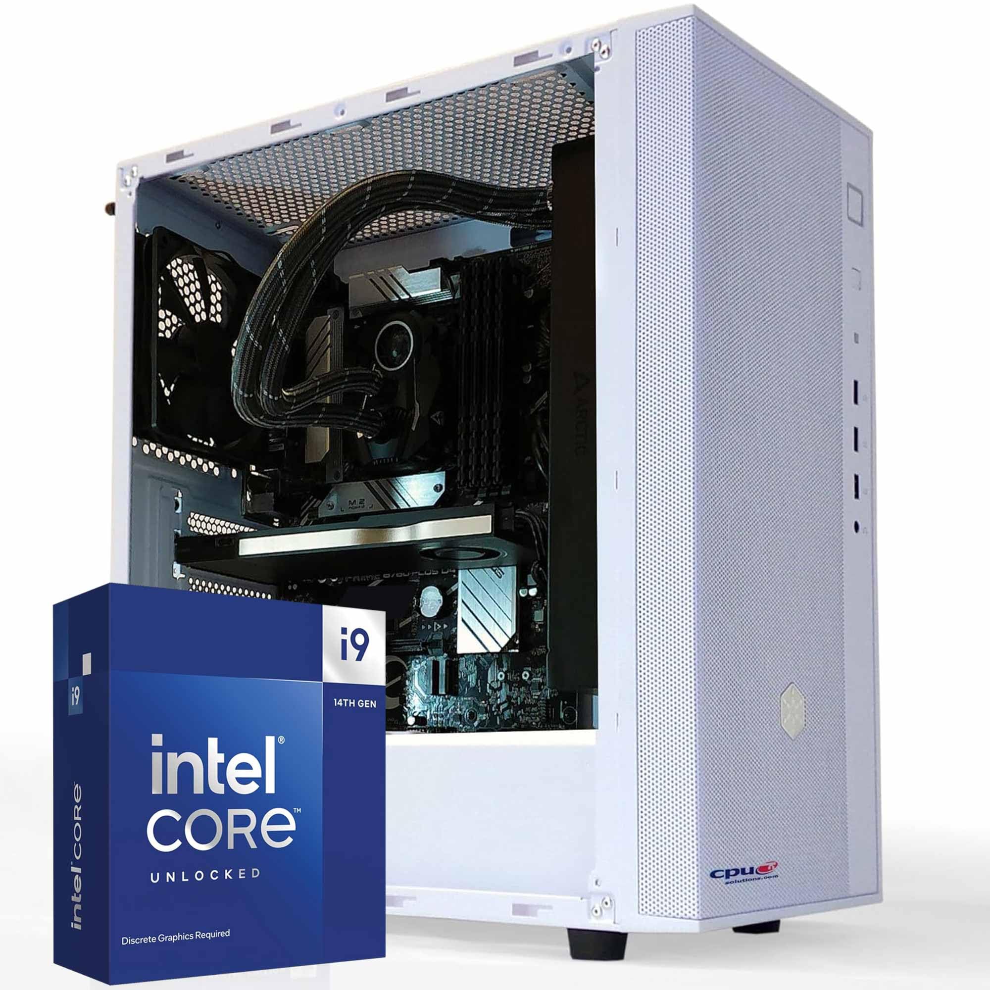 CPU Solutions Express HD Video Editing PC Desktop Workstation,14th Gen i9 14900KF to 6.0Ghz 24 Core, Windows 11 Pro, 64GB RAM, 2000GB NVMe SSD, Quadro RTX A2000 w/12GB CPU Solutions CEV-8571