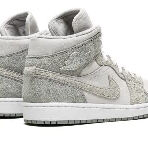 Nike Women's Air Jordan 1 MID SE, Particle Grey/College Grey, 6