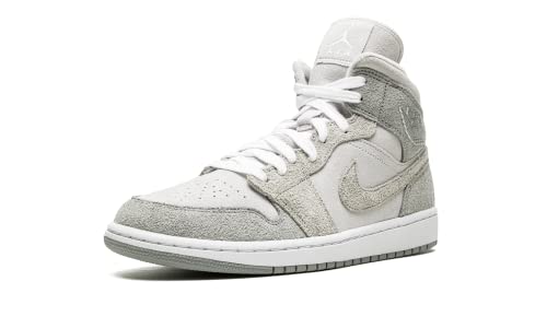 Nike Women's Air Jordan 1 MID SE, Particle Grey/College Grey, 6