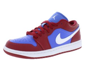 jordan womens wmns air jordan 1 low dc0774 604 pomegranate/medium blue - size 9w