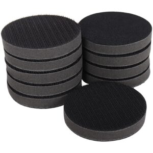 nuodunco 3 inch (75mm) soft foam interface sponge pad 10 pack 3" hook and loop replacement orbital sander pad for 3 inch random orbital sander car auto body sanding discs backing cushion pads