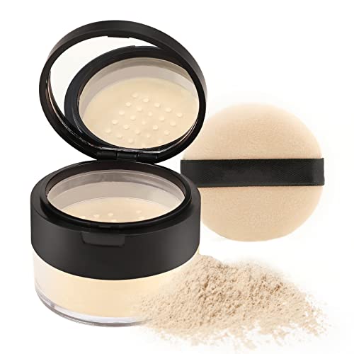 Boobeen Oil Control Loose Powder Translucent Setting Powder Smooth Loose Face Powder, Lightweight&Long Lasting Makeup Setting Foundation Powder, Matte Tint