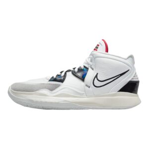 nike mens kyrie infinity basketball shoe, white/black/university red/photon dust, 11