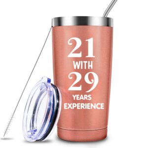 jerio 50th birthday gifts for women, gifts for women turning 50, 50 years old birthday gifts for her, mom, wife, sister, grandma, friends 20oz tumbler