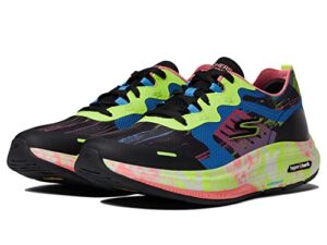 skechers go walk workout walker - graffiti splash black/multi 7.5 b (m)