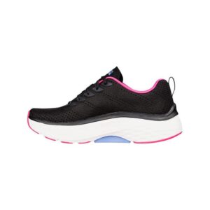 skechers max cushioning arch fit black/pink 8.5 b (m)