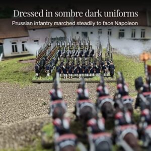 Wargames Delivered Black Powder War Epic Battles Waterloo Prussian Infantry Brigade, Revolutionary War Tabletop Toy Soldiers for Miniature Wargaming, and Model War by Warlord Games