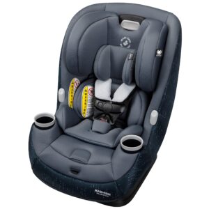 maxi-cosi pria all-in-one convertible car seat, all-in-one seating system: rear-facing, from 4-40 pounds; forward-facing to 65 pounds; and up to 100 pounds in booster mode, sonar grey