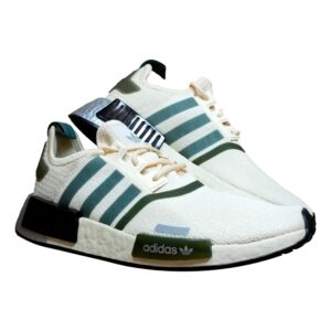 adidas Originals Women's NMD_R1 Shoes GX6490 (Cream/Green, 6)