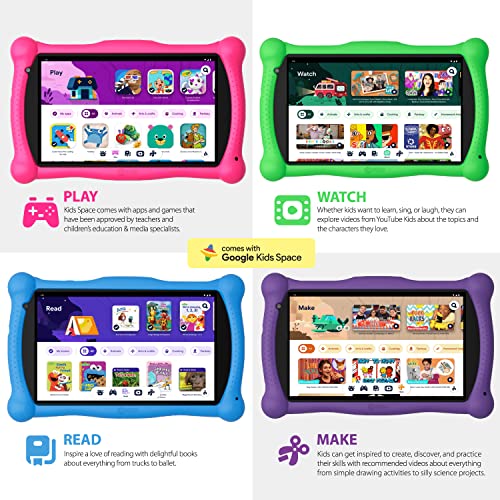 Contixo Kids Tablet V10, 7-inch HD, ages 3-7, Toddler Tablet with Camera, Parental Control -16GB, WiFi, Learning Tablet for Children with Teacher's Approved Apps, Google Kids Space & Stylus (Hot Pink)