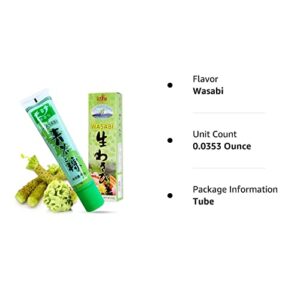 Fusion Select 1 Pack Real Authentic Japanese Wasabi Paste Prepared in Tube for Sushi, Sashimi, Poke Bowl, Japanese Food