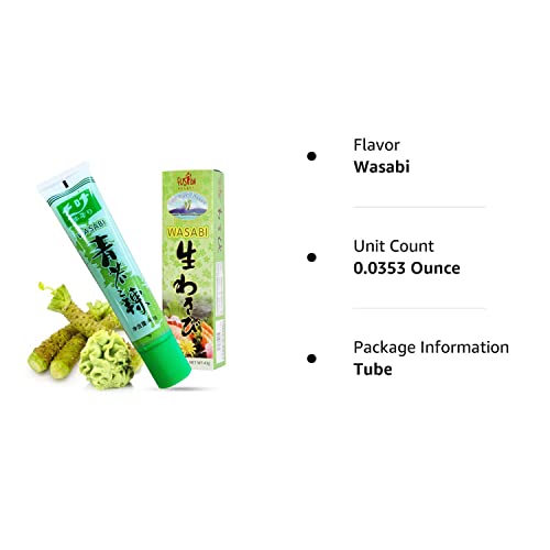 Fusion Select 1 Pack Real Authentic Japanese Wasabi Paste Prepared in Tube for Sushi, Sashimi, Poke Bowl, Japanese Food