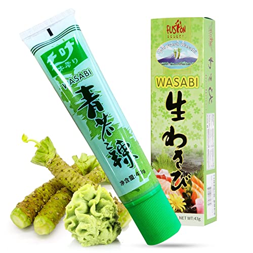 Fusion Select 1 Pack Real Authentic Japanese Wasabi Paste Prepared in Tube for Sushi, Sashimi, Poke Bowl, Japanese Food