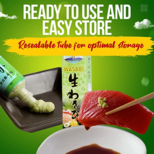 Fusion Select 1 Pack Real Authentic Japanese Wasabi Paste Prepared in Tube for Sushi, Sashimi, Poke Bowl, Japanese Food