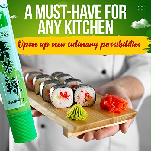 Fusion Select 1 Pack Real Authentic Japanese Wasabi Paste Prepared in Tube for Sushi, Sashimi, Poke Bowl, Japanese Food