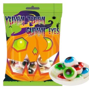 Fusion Select Halloween Eyeball Gummy Candy Spooky Gummies Candy Food Snacks - Creepy Party Bag Favors For Trick Or Treat - Scary Novelty Chewy Bites