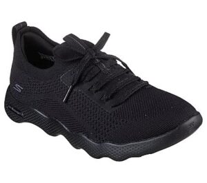 skechers massage fit lite - intrigue, all black, us 6.5 b (m)