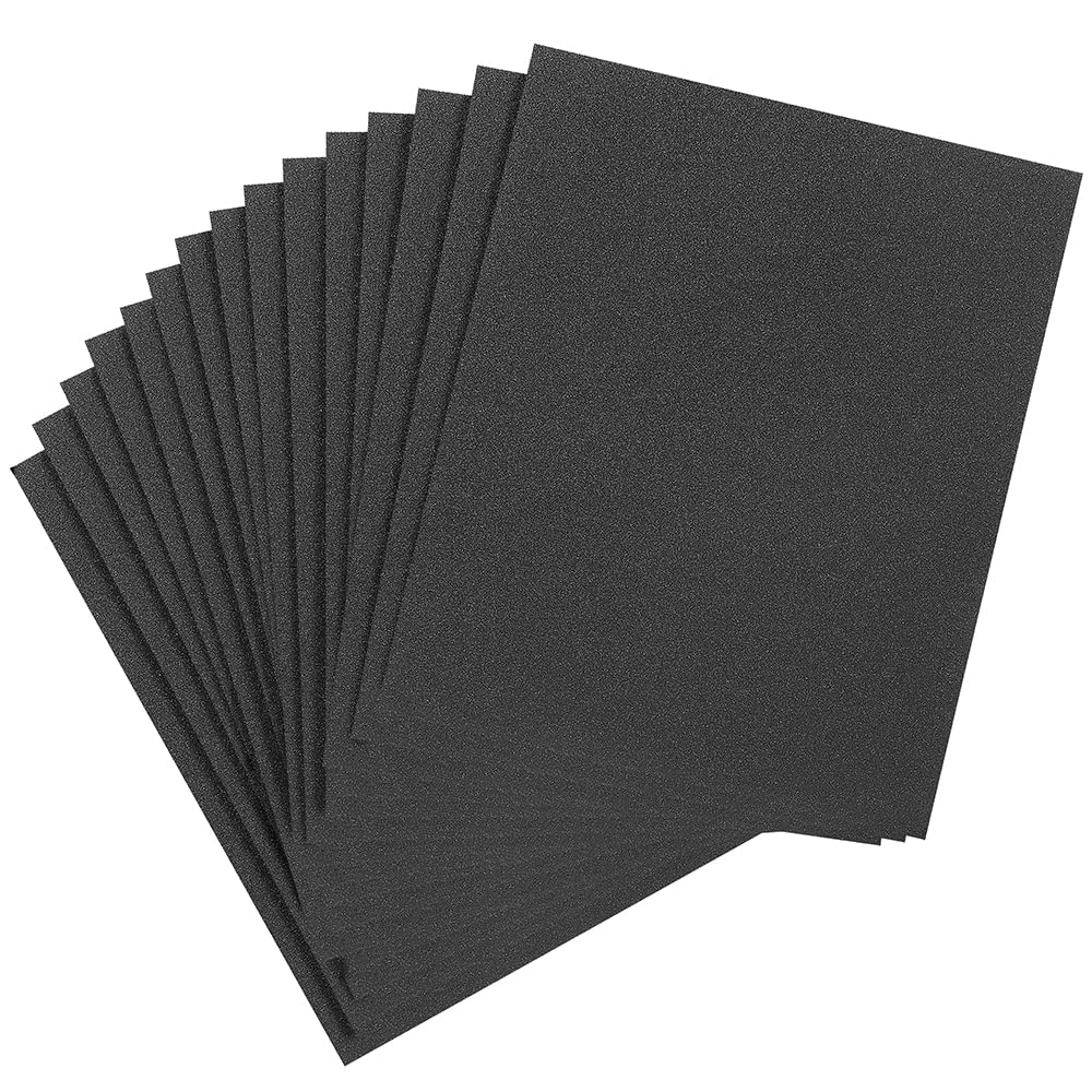 400 600 800 Grit,15Pcs Wet Dry Sandpaper Sheets, Premium Silicon Carbide Auto Sand Paper,9 x 11 inch