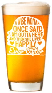 funny retirement gifts for women mom sister aunt grandma. 2024 retirement beer glass gift for mom. retired glass for friends coworkers office & family. unique novelty gag idea her nurses teachers