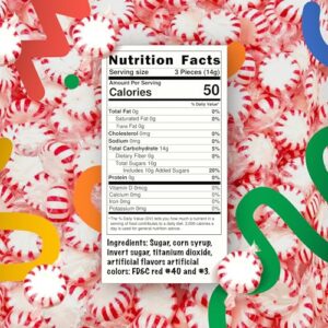 Cheri's Kitchen Corner Starlight Peppermint Mints 3 Pounds of Breath Mints- Bulk Individually Wrapped Peppermint