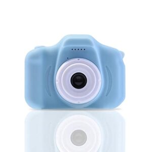 eDealz Full 1080P Kids Selfie HD Compact Digital Photo and Video Rechargeable Camera with 32GB TF Card & 2" LCD Screen and Micro USB Charging Drop Proof Blue (Blue Kit)