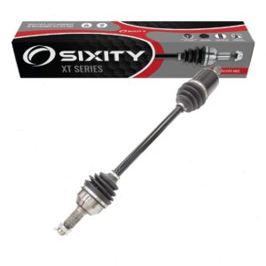 sixity xt front left axle compatible with honda sxs1000m3 pioneer 1000 deluxe eps sxs1000m5 1000-5 2016-2020