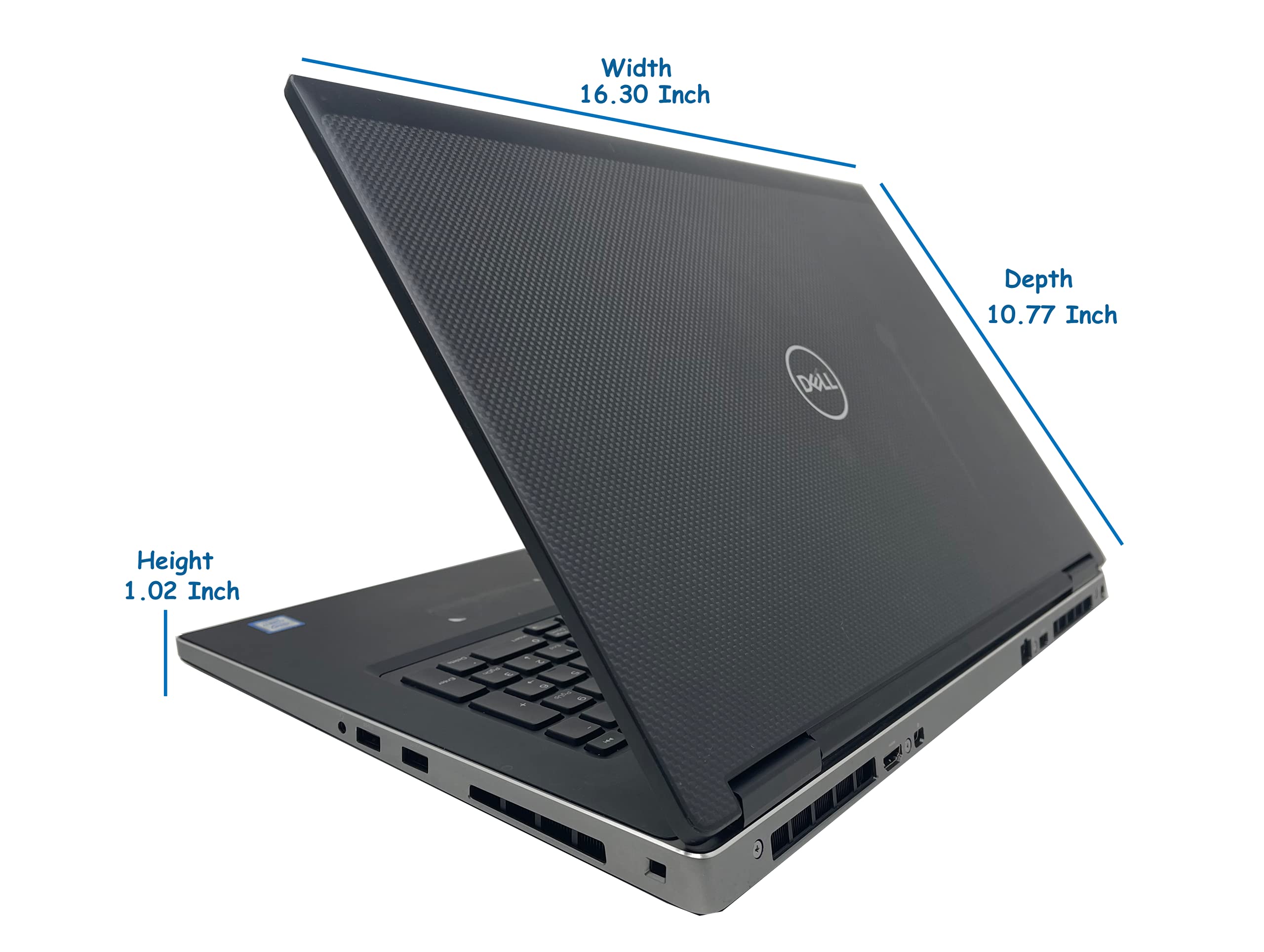 Dell Precision 7530 FHD Workstation FHD Non-Touch Laptop Pc Intel Core i9-8950HK 32GB Ram 1TB SSD Drive, HDMI, Thunderbolt, Camera, NVIDIA Quadror P3200 4GB GDDR5 Graphics, Windows 10 Pro (Renewed)