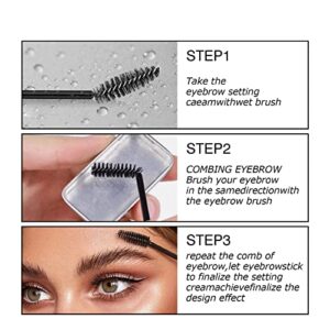 Eyebrow Soap Kit, 4D Brows Gel Long Lasting Eyebrow Setting Gel Waterproof Eyebrow Makeup Balm Pomade Cosmetics (0.7 Ounce (Pack of 1))