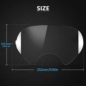 QZQ 30 Pack Peel Off Lens Cover Compatible for 3M 6885, 6000, 6700, 6800, 6900 Series, Faceshield Cover