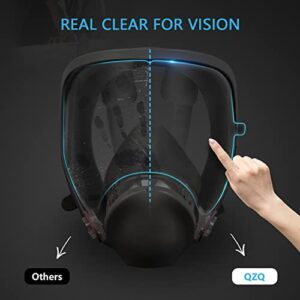 QZQ 30 Pack Peel Off Lens Cover Compatible for 3M 6885, 6000, 6700, 6800, 6900 Series, Faceshield Cover