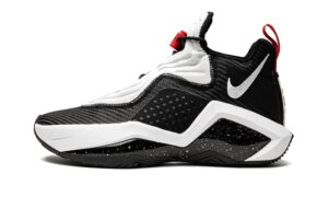 nike mens lebron soldier xiv 14 basketball shoes (black-white-university red, 11, numeric_11)