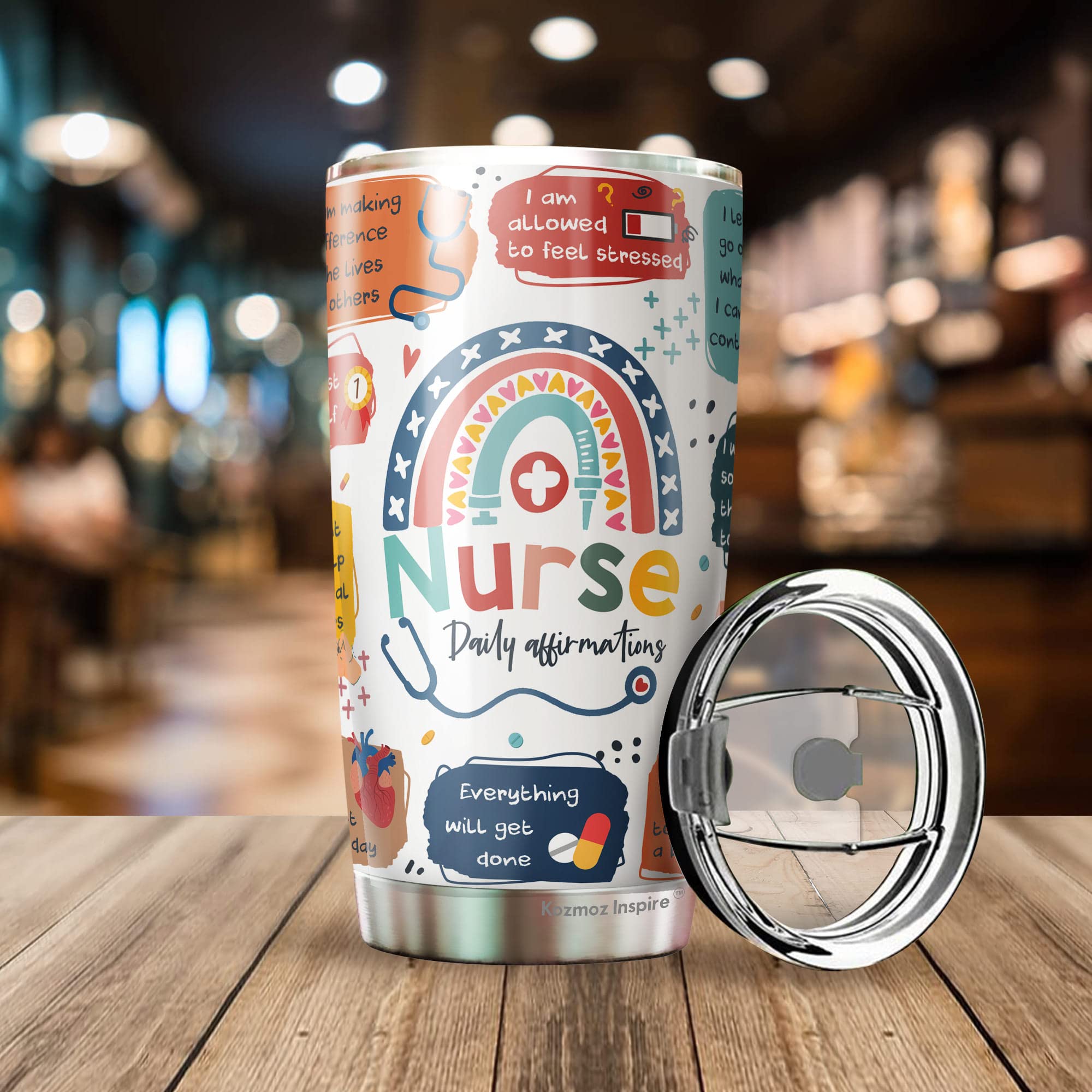 Nurse gift-Nurse accessories for work-gifts for nurses-nursing graduation gifts-nurses week-nursing gifts for new nurses- nurse cup- nurse appreciation gift Nurse Daily Affirmations Tumbler 20oz