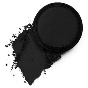 mysense matte black single eyeshadow palette, pressed powder eye shadow, smooth eye black powder makeup, high pigment long lasting vegan & cruelty free, 202# black