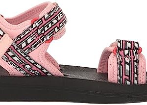 Lacoste Women's Suruga Sandal, Light Pink/Black, 7