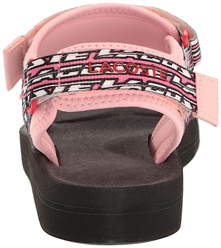 Lacoste Women's Suruga Sandal, Light Pink/Black, 7