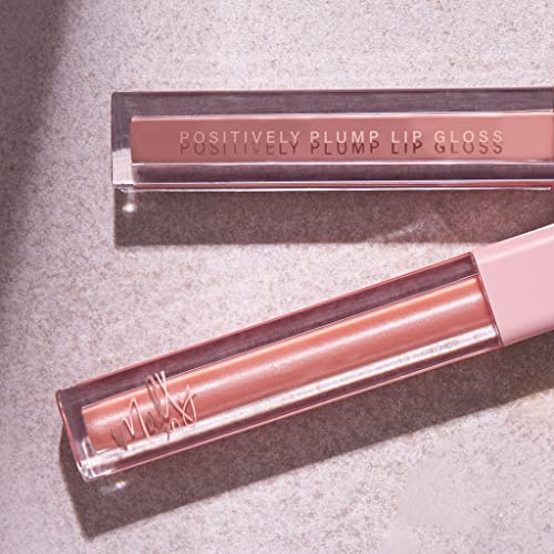 Mally Beauty Positively Plump Lip Gloss | High-Shine Hydrating Lightweight & Comfortable Wear, Pumped-up Pink