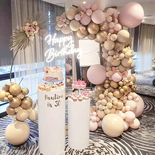 Tan Balloons Double Stuffed Nude Brown Balloon Garland Apricot Balloons Different Sizes Neutral Balloon Arch Kit For Teddy Bear Baby Shower Woodland Jungle Theme Birthday Boho Party Decorations