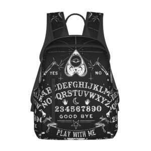 sweet tang travel laptop backpack anti theft backpacks computer bookbag for men women college (vintage skeleton magic board black)