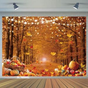 cylyh 10x8ft fall photography backdrop autumn maple forest leaves pumpkin party background thanksgiving party supplies farm harvest event banner thanksgiving photo booth props cy579